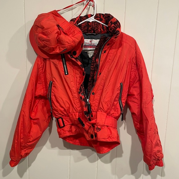 Obermeyer | Jackets & Coats | Vintage Obermeyer Ski Jacket Matching Hat ...